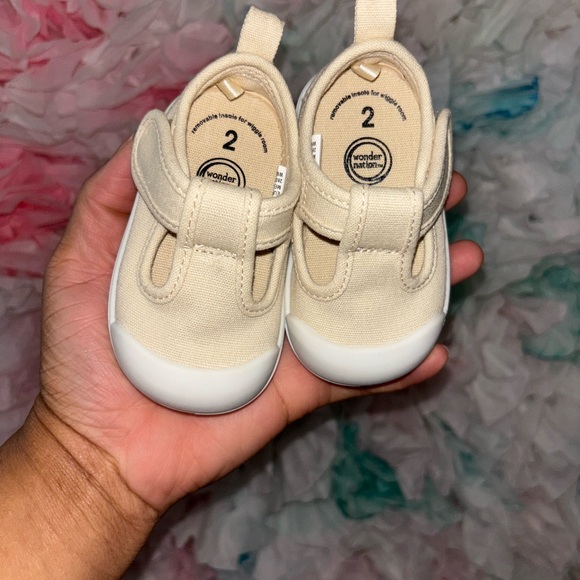 wonder nation | Shoes | Wonder Nation Cream Baby Walker Shoes With ...